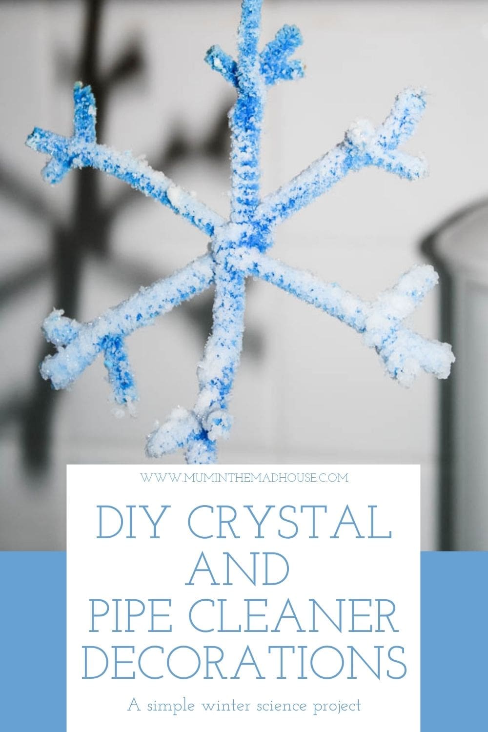 Pipe Cleaner Crystal Decorations: Easy and Sparkly DIY Craft