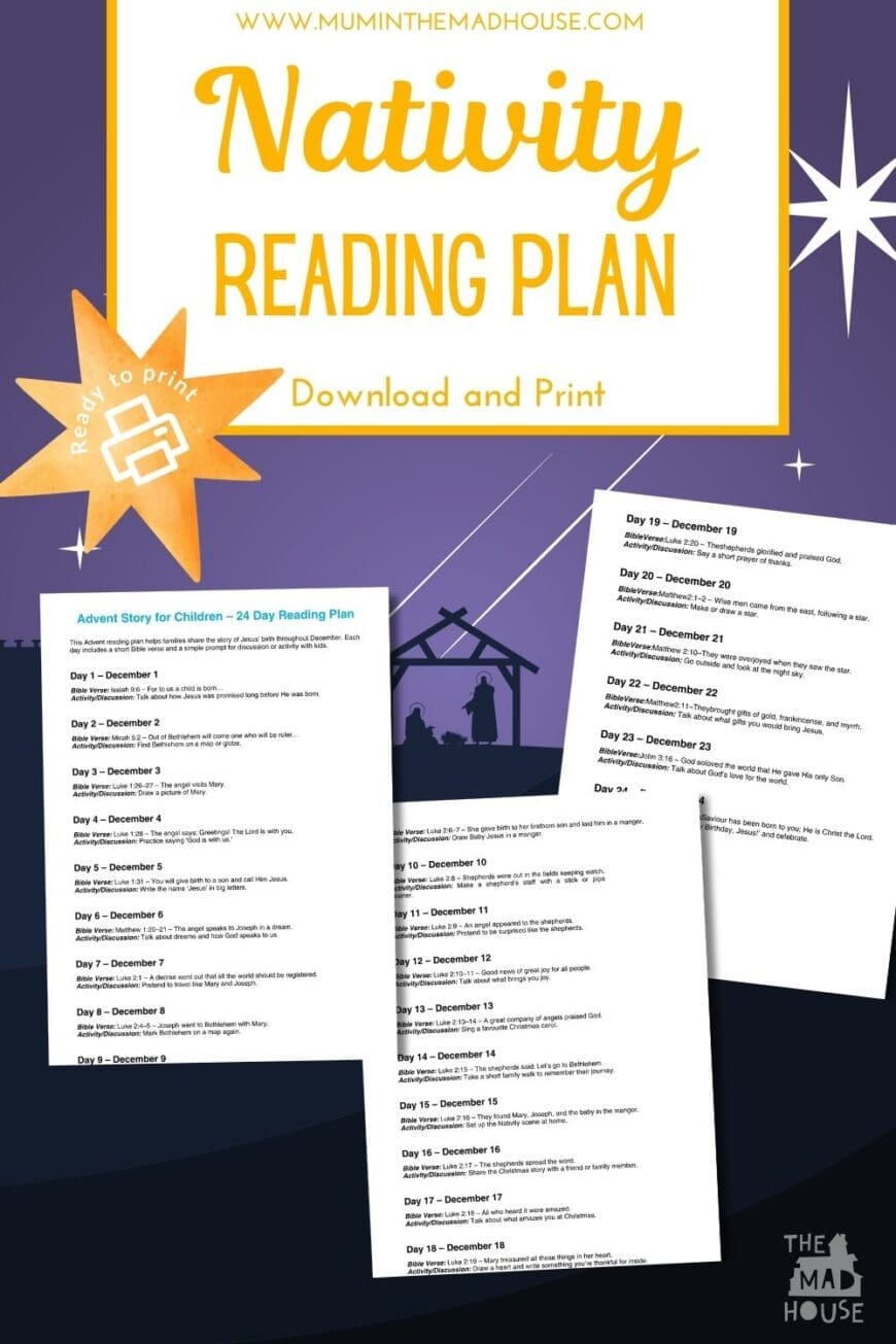 The Advent Story for Children – Simple Bible Verses for December