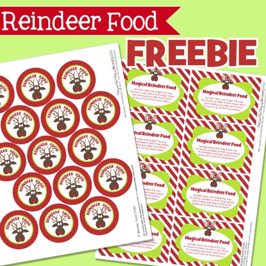 Reindeer Food Tutorial & Free Tag Roundup | Festive Craft Ideas