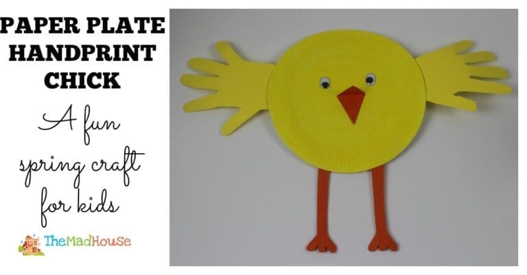 DIY Paper Plate Handprint Chick | Cute and Easy Craft for Kids
