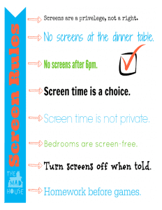 Summer Screen Rules - Free Printable | Manage Screen Time Easily