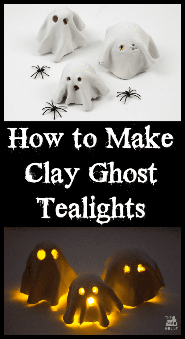 How to Make a Clay Ghost Tealight | Spooky DIY Halloween Decor