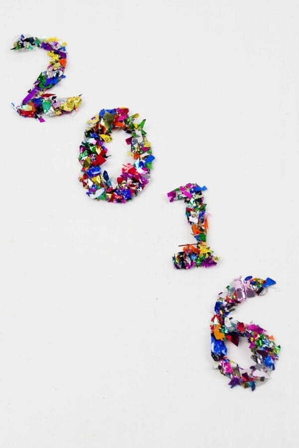 DIY Hot Glue Confetti Numbers – Perfect Cake Topper Craft | Mum In The ...