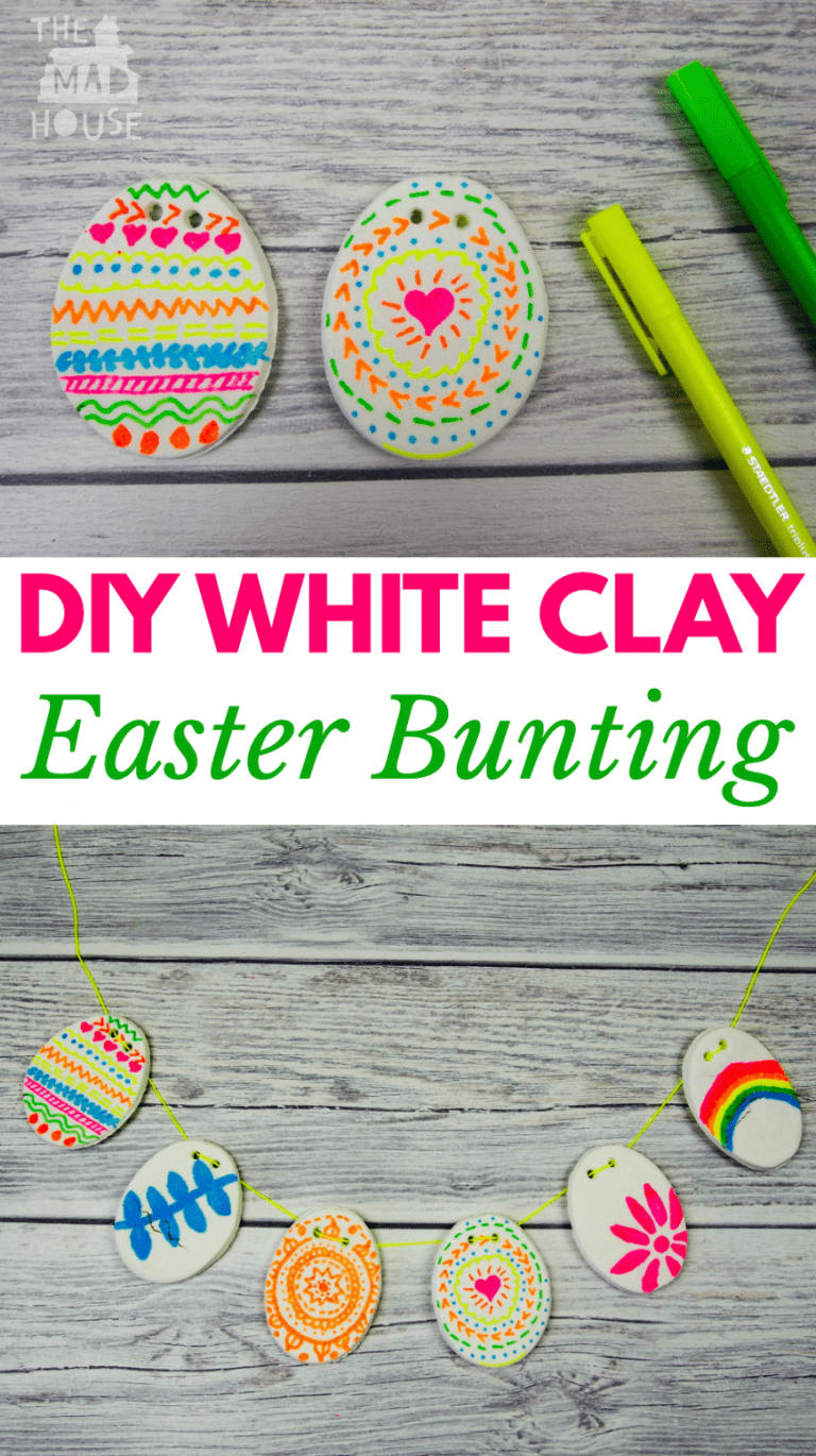 DIY Clay Easter Bunting – Fun and Easy Kids Craft Tutoria | Mum In The ...