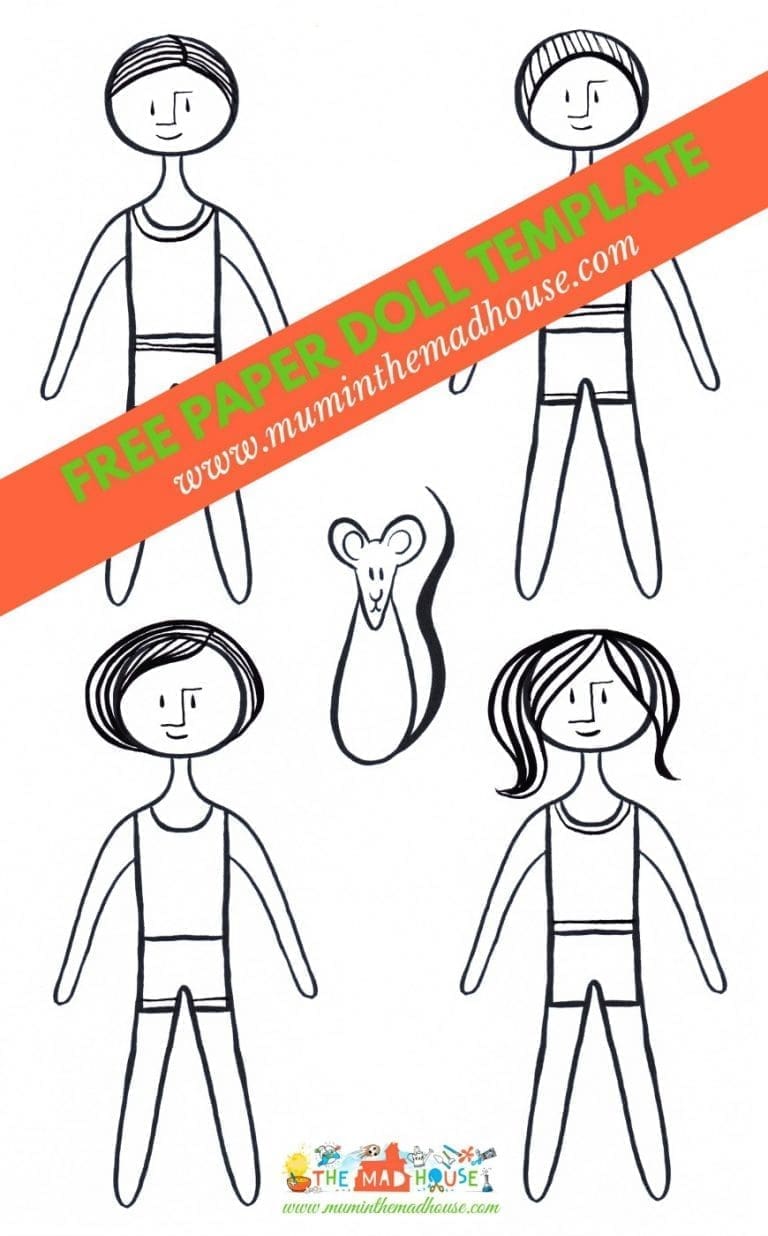 DIY Scrap Fabric Paper Dolls - Fun Craft for Kids | Mum In The Madhouse