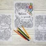 Believe in Yourself: Free Adult Coloring Pages for Inspiration | Mum In ...