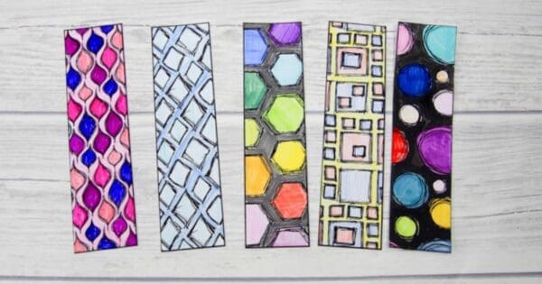 Colouring Page Bookmarks for Kids | Fun and Creative Printable Designs