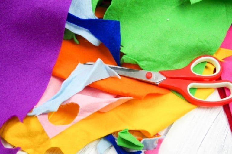 Kandinsky Inspired Tree made with Felt Scraps | Mum In The Madhouse