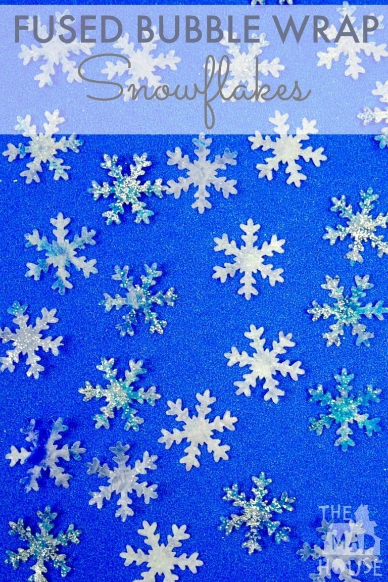 Fused Bubble Wrap Snowflakes | Creative Winter Craft for Kids