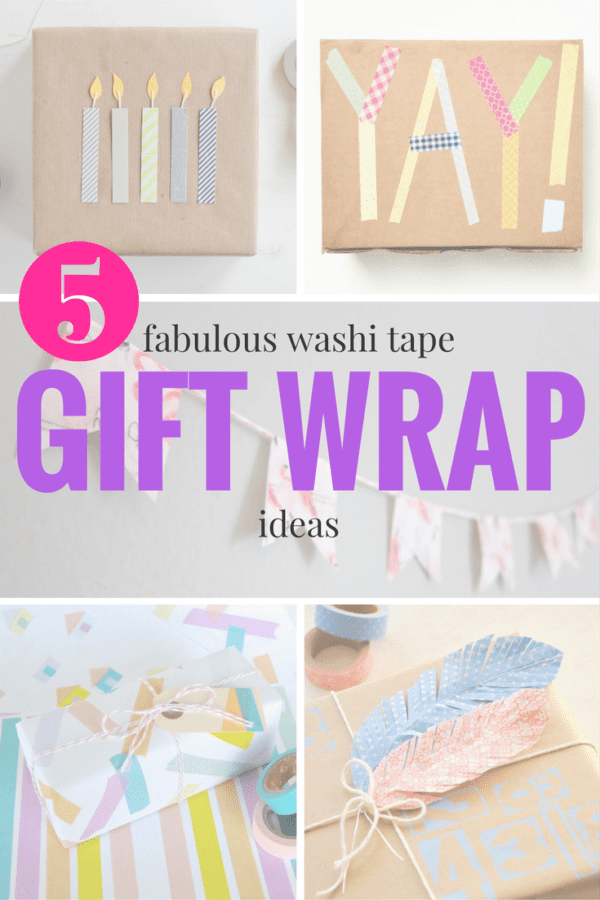 Five Fabulous Washi Tape Gift Wrap Ideas | Creative and Stylish Wrapping