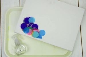 Bleeding Tissue Paper Canvas Art | Vibrant DIY Art Project