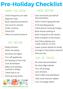Pre-Vacation To-Do List | Essential Tasks for a Stress-Free Trip