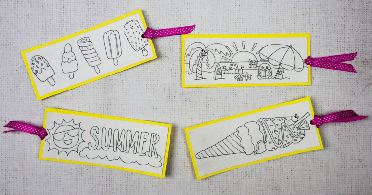 Free Summer Coloring Bookmarks – Fun and Printable Designs