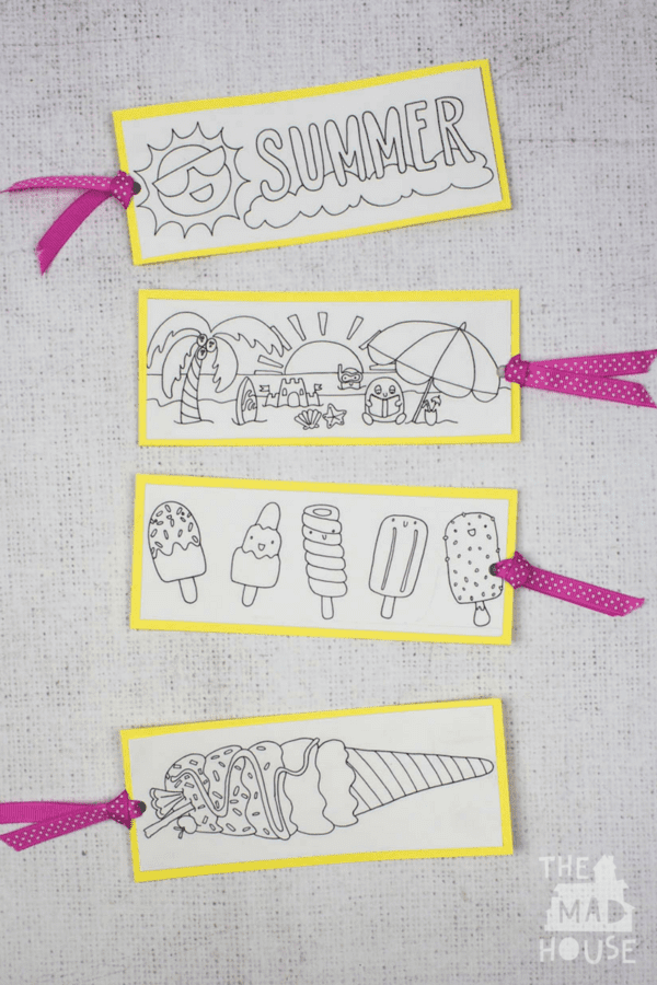 Free Summer Coloring Bookmarks – Fun and Printable Designs