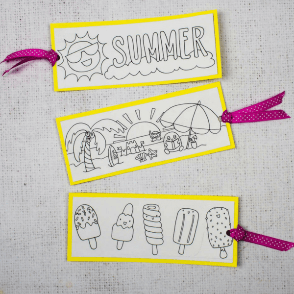 Free Summer Coloring Bookmarks – Fun and Printable Designs