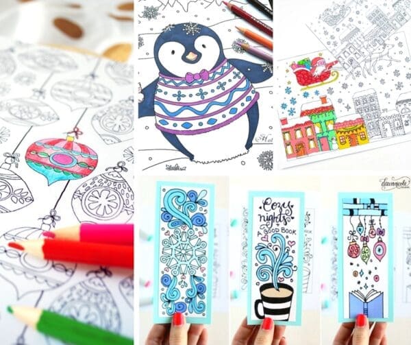 Fun and Free Christmas Adult Colouring Pages | Relaxing Holiday Activity