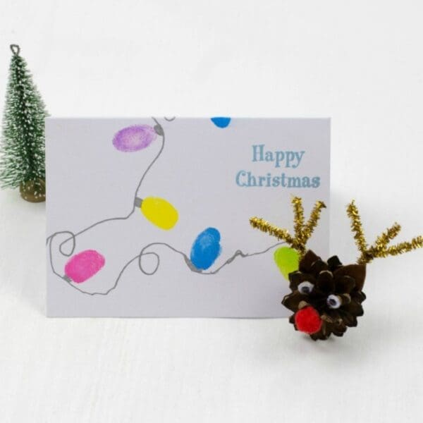 Fingerprint Christmas Cards | Easy Kids’ Craft & Keepsake