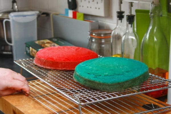 Red, White and Blue Sponge Cake Recipe25589Red, White and Blue Sponge ...