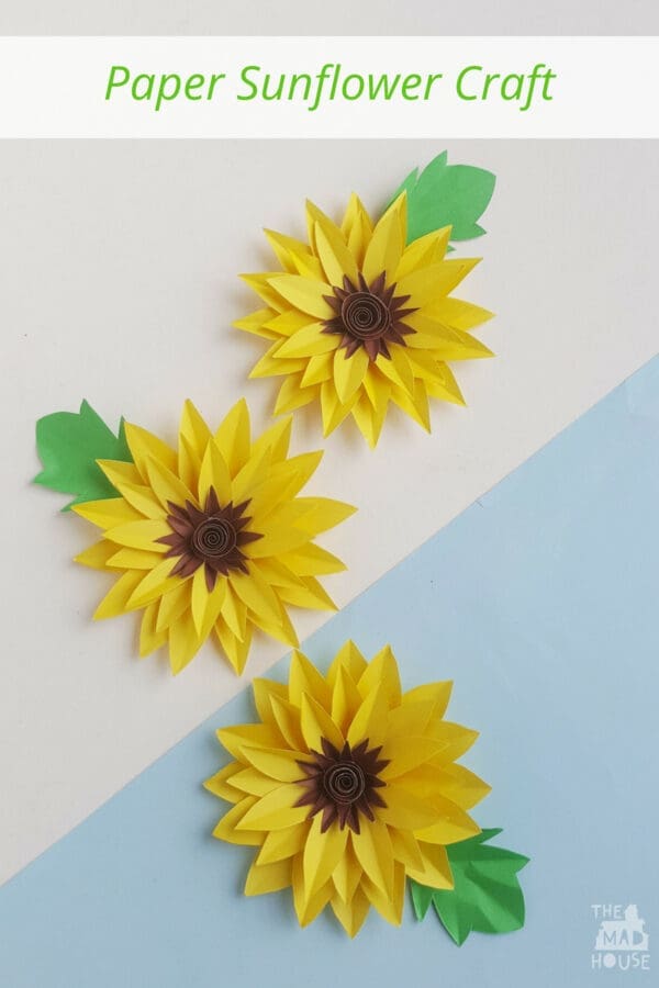 Paper Sunflower Craft for Kids – Easy and Fun DIY Tutorial