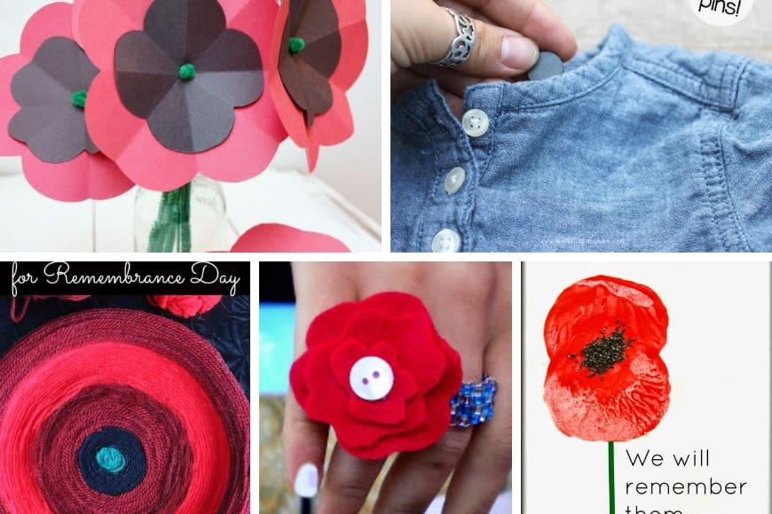 45+ Poppy Crafts for Remembrance, Armistice, or Veteran’s Day ...
