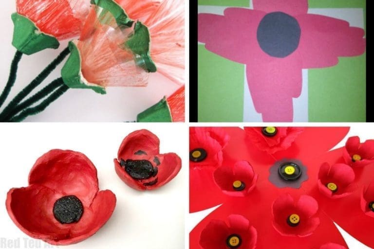 45+ Poppy Crafts for Remembrance, Armistice, or Veteran’s Day ...
