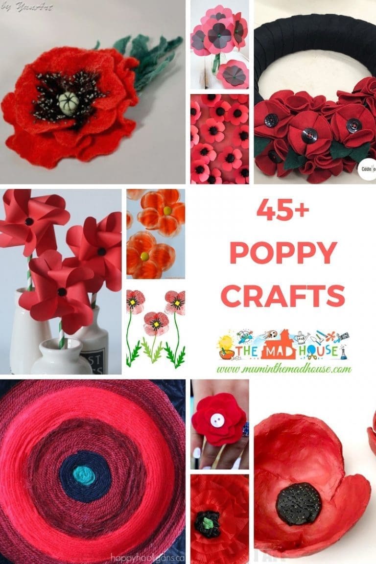 45+ Poppy Crafts for Remembrance, Armistice, or Veteran’s Day ...