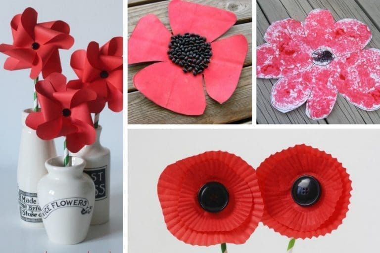45+ Poppy Crafts for Remembrance, Armistice, or Veteran’s Day ...