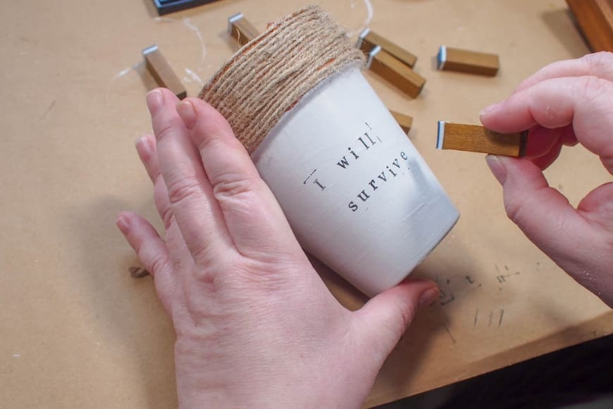 DIY Painted Terracotta Plant Pots - with Herb Puns | Mum In The Madhouse