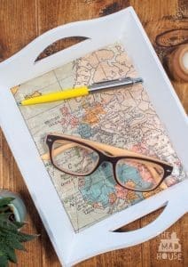 DIY Vintage Map Tray – Easy Craft Project with Step-by-Step Instructions