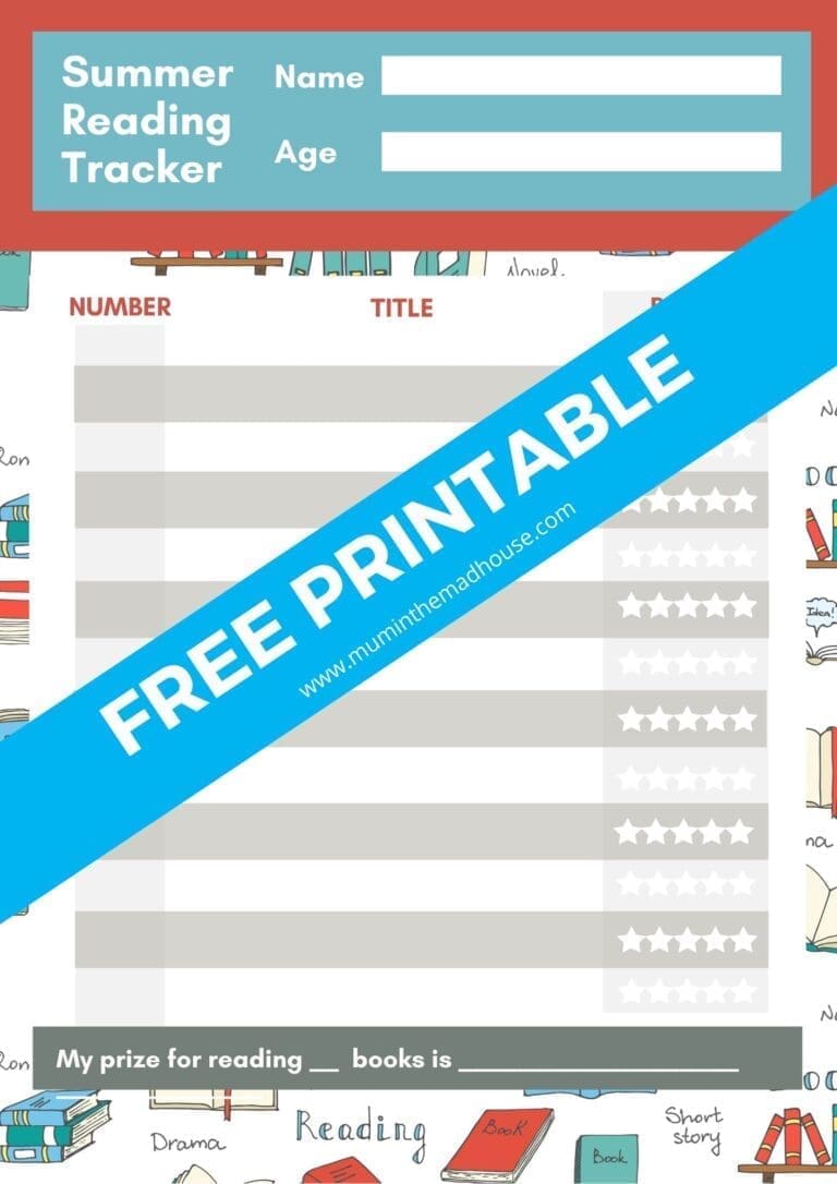 Free Summer Reading Log Printable – Track Your Summer Reading