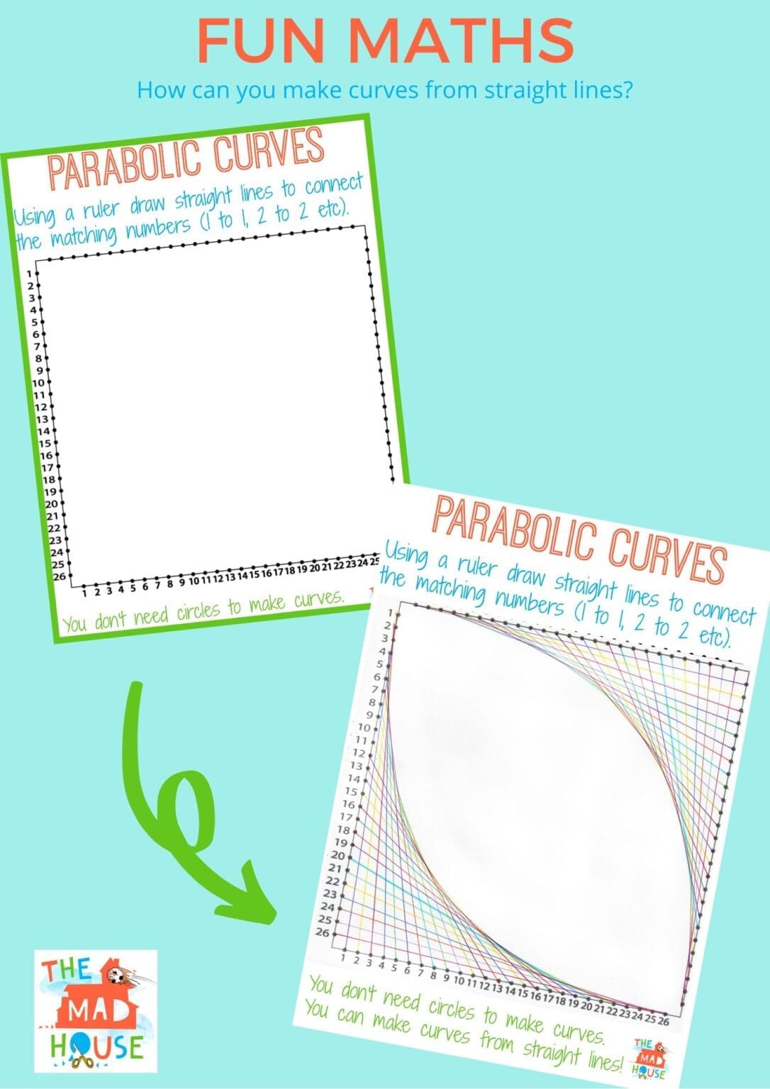 Where Maths and Art Collide: Creating Parabolic Curves | Mum In The ...