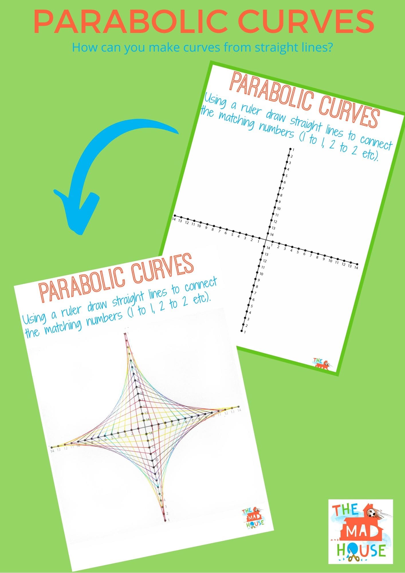 Where Maths and Art Collide: Creating Parabolic Curves | Mum In The ...