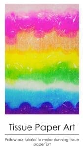 Bleeding Tissue Paper Canvas Art | Vibrant DIY Art Project