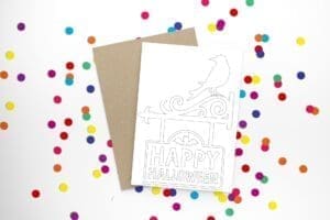 Free Printable Halloween Cards to Colour – Fun DIY Craft for Kids