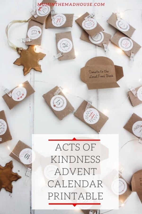 Acts of Kindness Advent Calendar Printable: Spread Joy This Holiday Season
