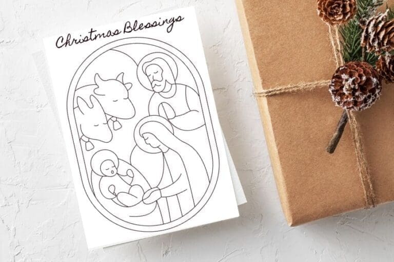 Free Printable Christmas Cards to Color: Fun and Festive Designs