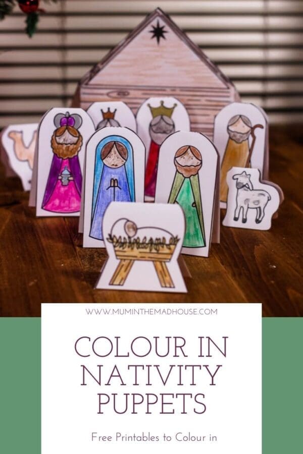 Colour In Nativity Scene: Free Printable for Festive Fun