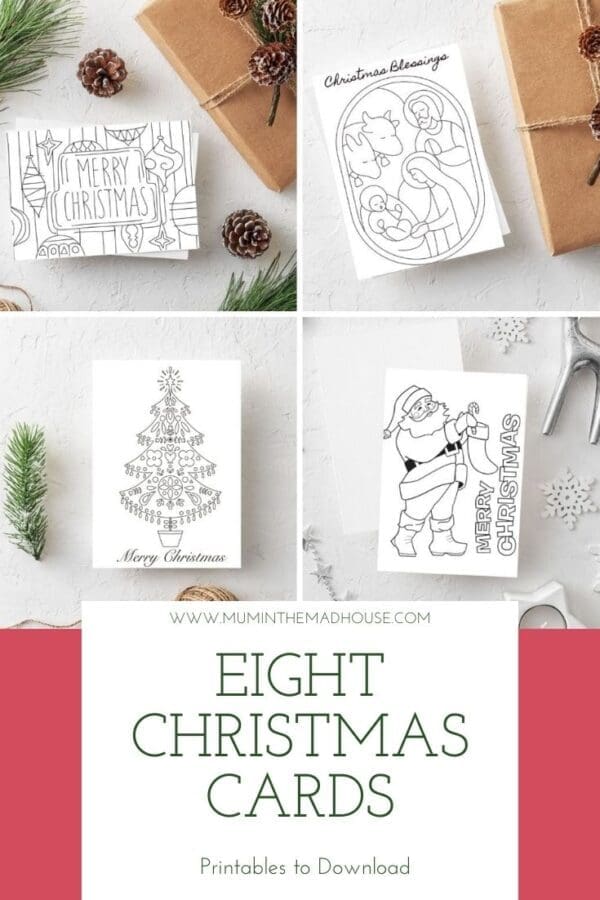 Free Printable Christmas Cards to Color: Fun and Festive Designs