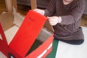 DIY Foldable Cardboard Tractor – Printable Template for Kids’ Play