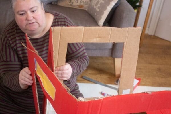DIY Foldable Cardboard Tractor – Printable Template for Kids’ Play