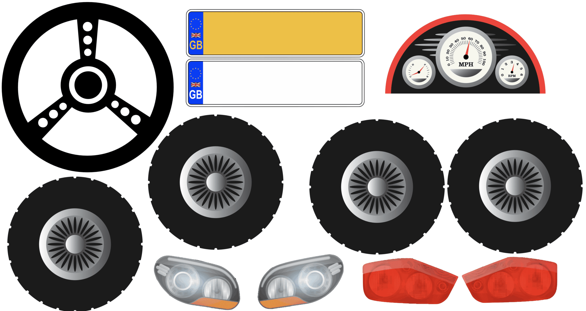 How to Make a Foldable Cardboard Box Car with free printables | Mum In ...