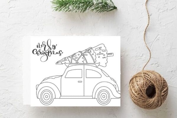 Free Printable Christmas Cards to Color: Fun and Festive Designs
