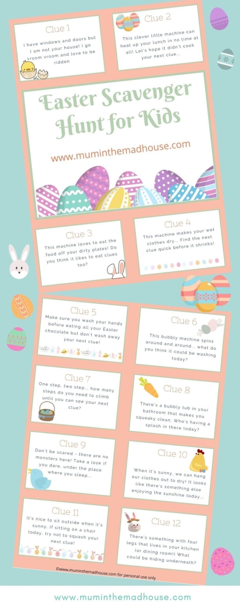 Easter Egg Hunt for Kids: Fun Printable Clues and Ideas