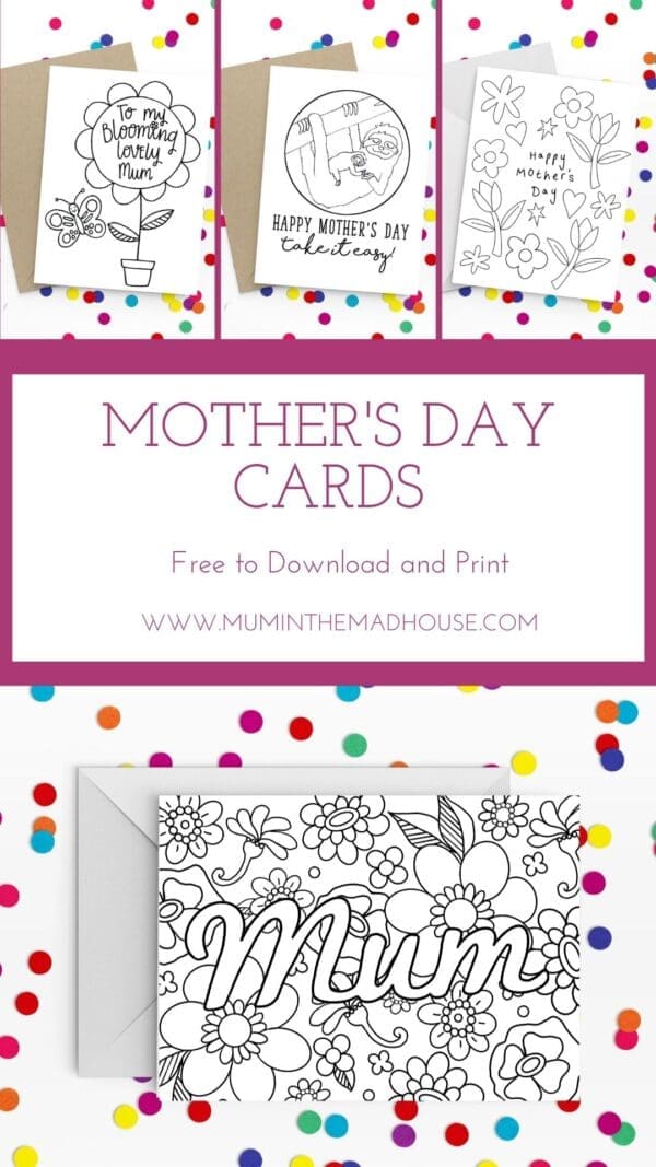 Free Printable Mother’s Day Coloring Cards: Creative and Heartfelt DIY ...