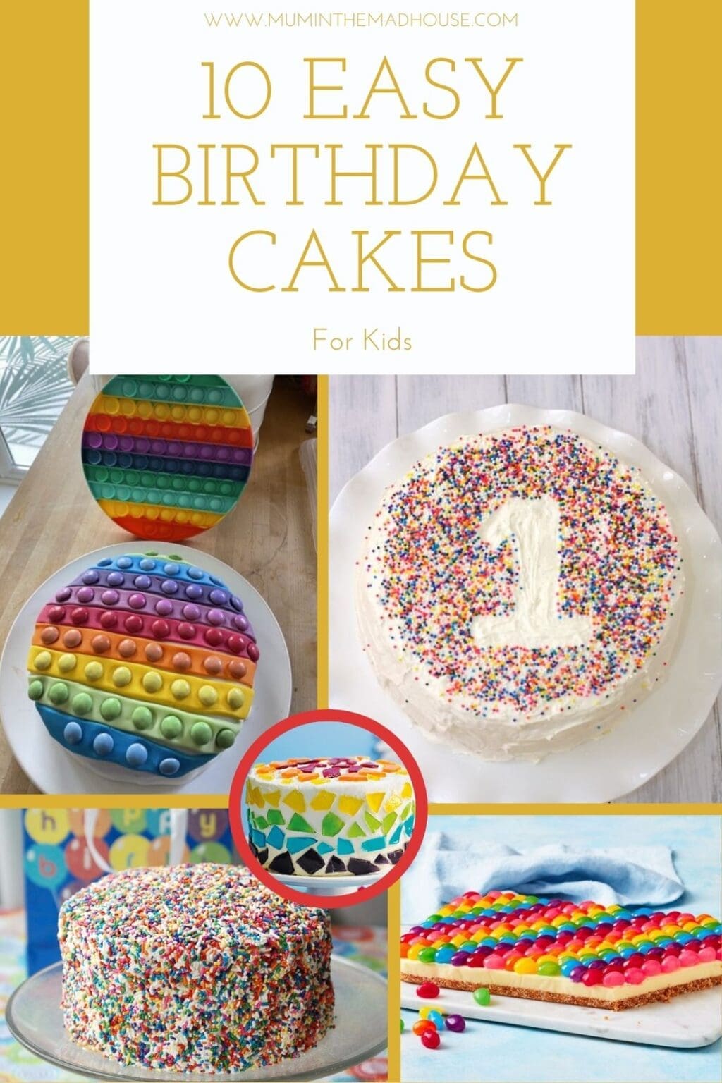 10 Easy Kids' Birthday Cakes: Simple and Fun Recipes for a Memorable ...
