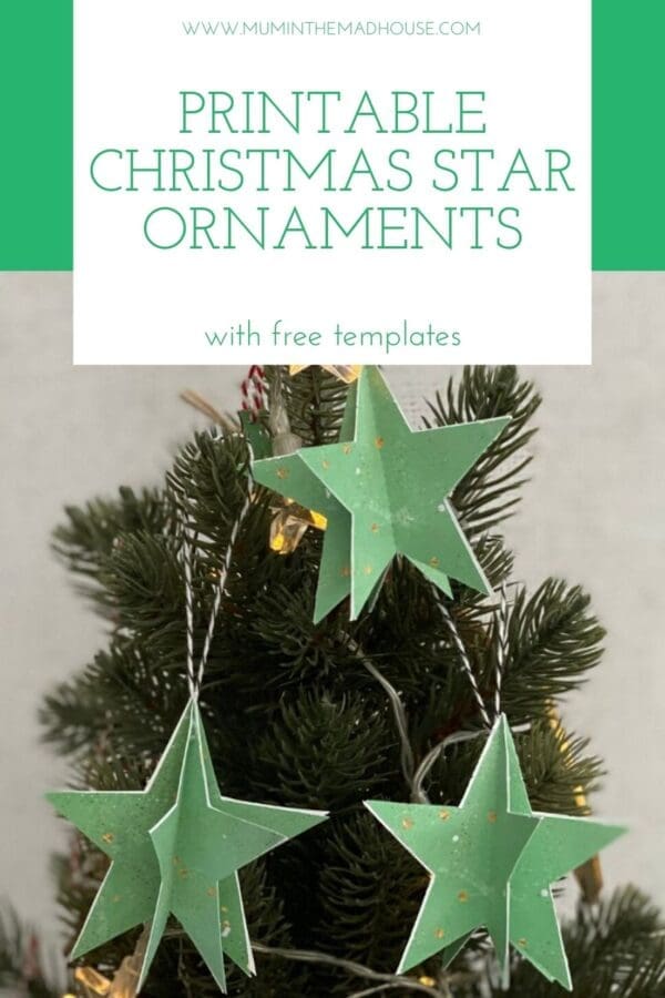 Free Printable Christmas Star Ornaments – Download Templates