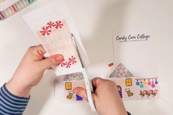 Kids Gingerbread House Craft: Free Printable Template for Fun Holiday ...