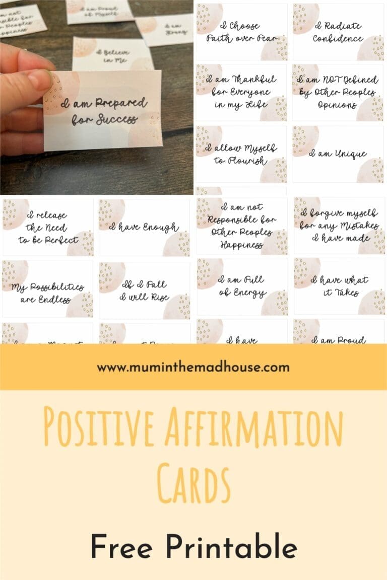 Free Printable Positive Affirmation Cards: Uplifting Designs to Boost ...