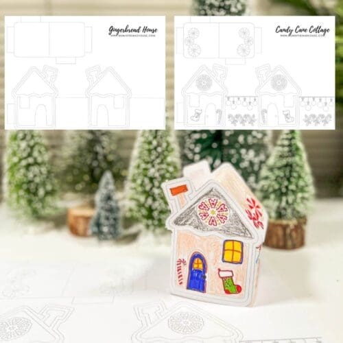 Kids Gingerbread House Craft: Free Printable Template for Fun Holiday ...