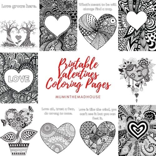 Free Printable Valentine’s Coloring Pages: Cute and Creative Designs ...